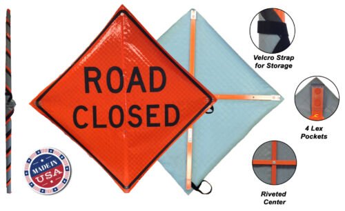 48" Roll-Up Reflective Sign Marathon™ Xpress program